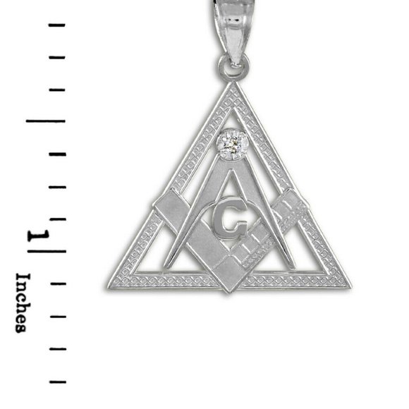 Element Shine | Jewelry | Fine Silver Freemason Triangle Masonic ...